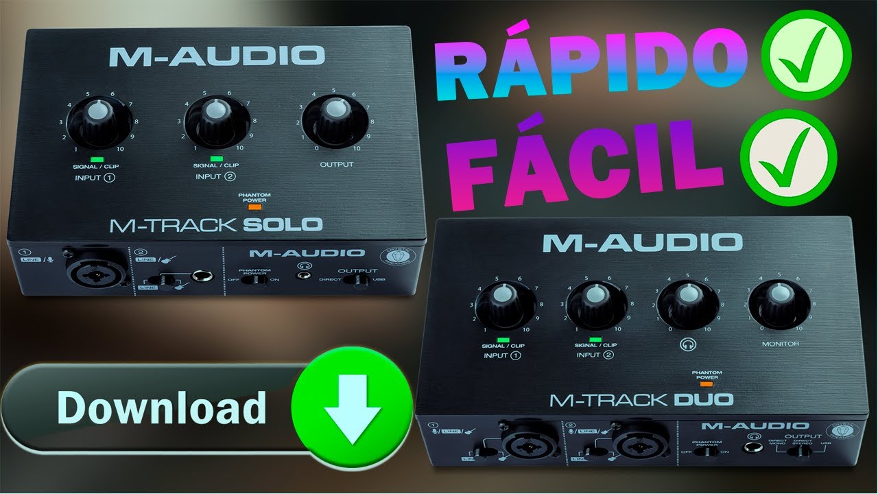 COMO BAIXAR DRIVER DA PLACA DE SOM M-AUDIO MTRACK DUO E SOLO RÁPIDO E ...