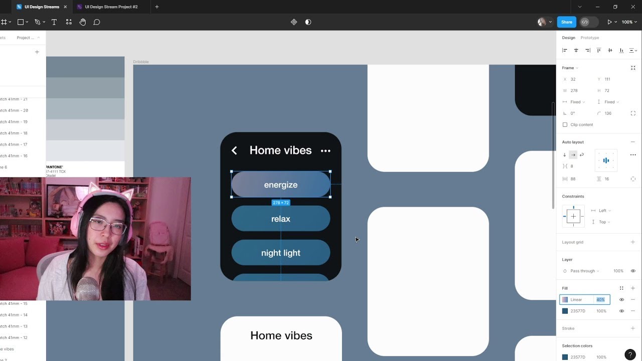 Design UI with me LIVE! UI Design #5 - YouTube
