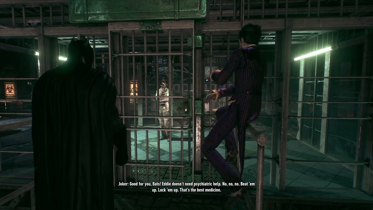 Cool dialogue if you beat the riddler before finishing the main story ...