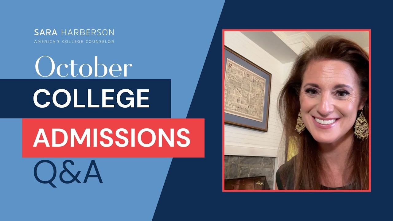 October College Admissions Q&A - YouTube