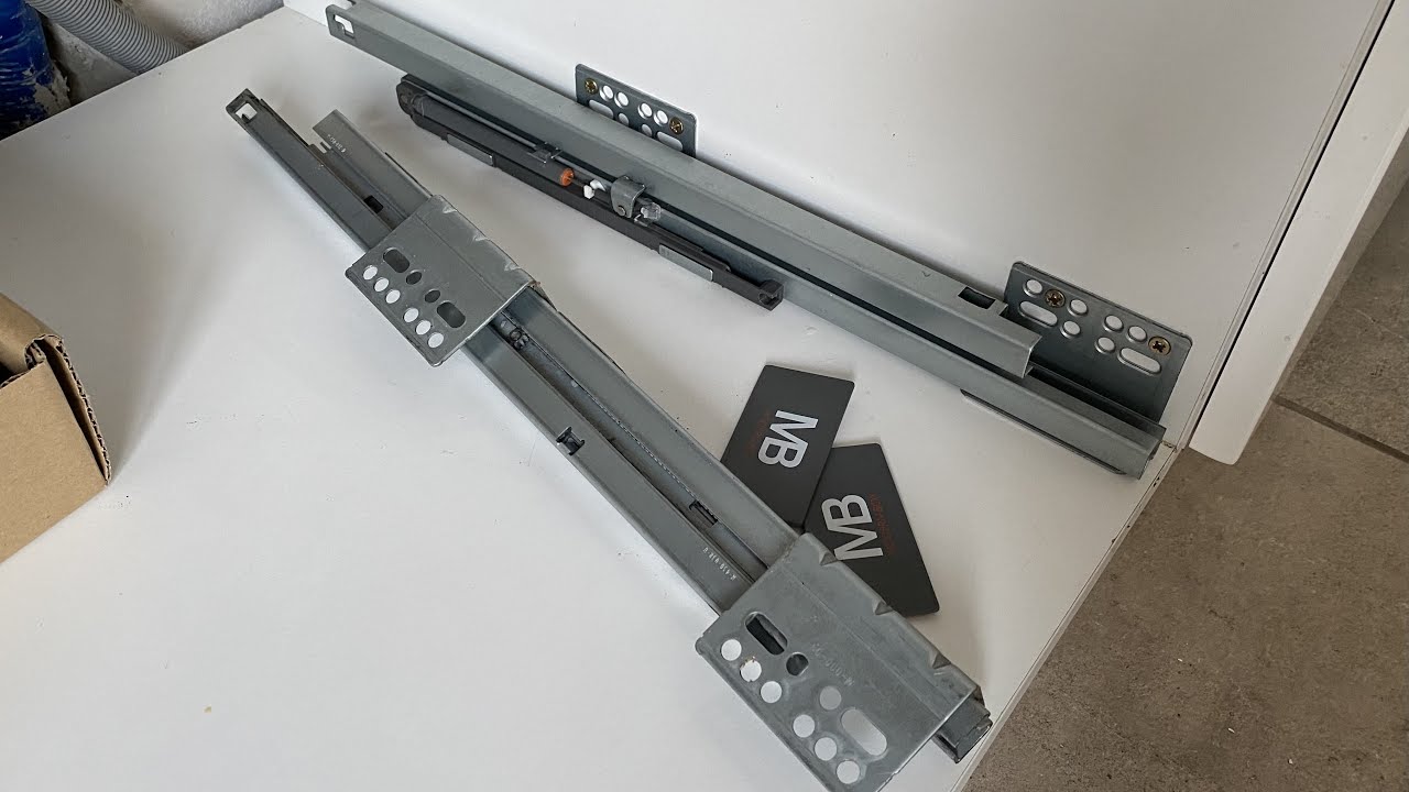 Replacing broken MB Modern Box drawer system rail - YouTube