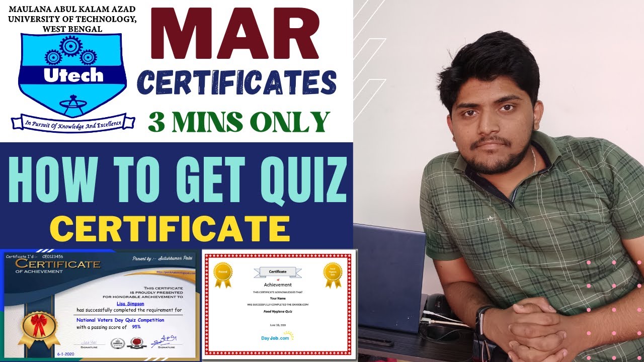 HOW TO GET FREE MAR CERTIFICATES | QUIZ CERTIFICATES FOR FREE | Vivek ...