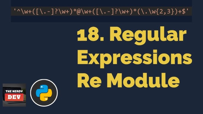 Regular Expressions Re Module Python Tutorials For Beginners Regular Regular Expressions Re Module Python Tutorials For Beginners Regular