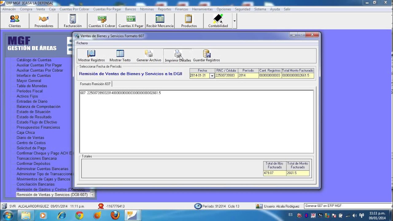 Reporte Fiscal 607 Enviar Ventas y Servicios a la DGII - YouTube