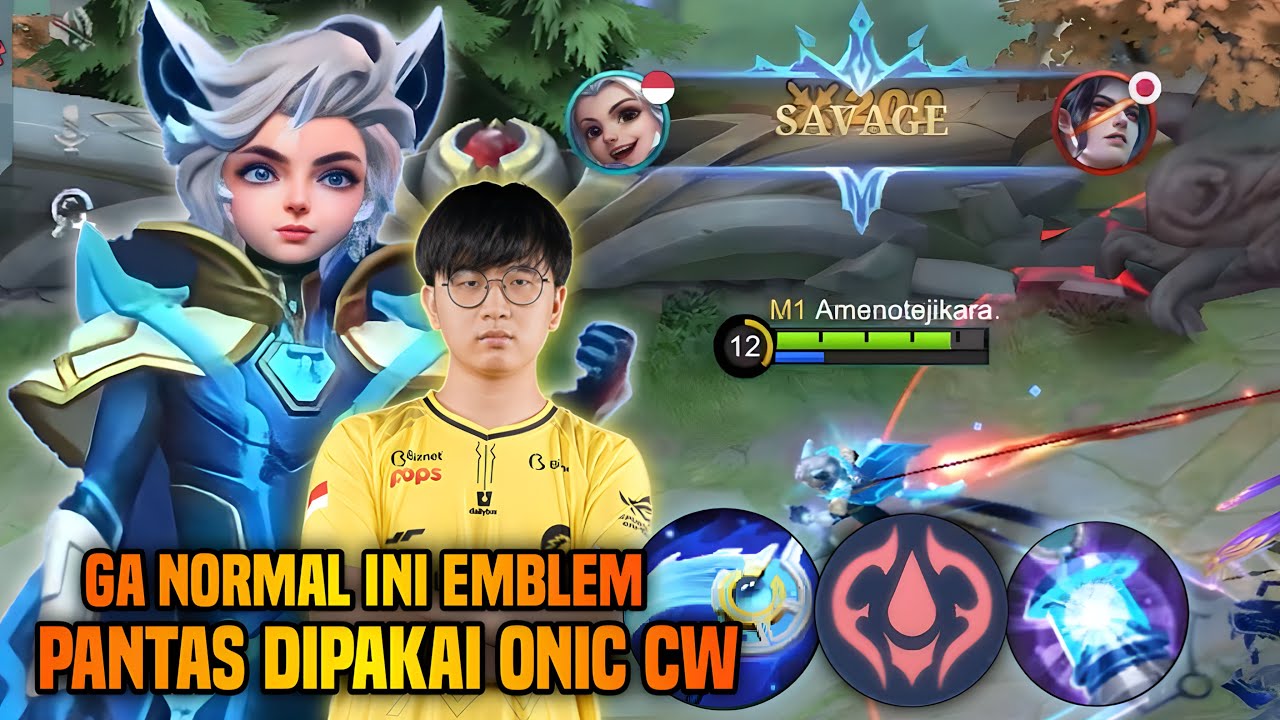 TUTORIAL DAN PENJELASAN HARITH JUNGLE EMBLEM ONIC CW TERBARU MENGERIKAN ! HARITH TOP 1 GLOBAL ...