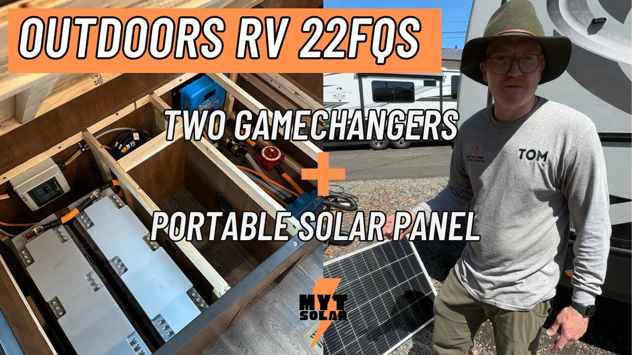 OUTDOORS RV 22FQS | #RVSOLAR W/PORTABLE PANEL - YouTube