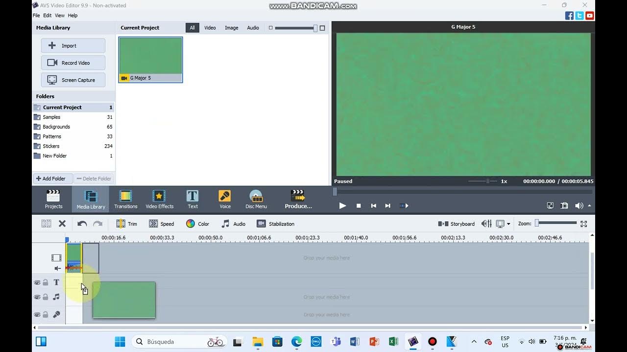 How To Make G Major 5 On AVS - YouTube