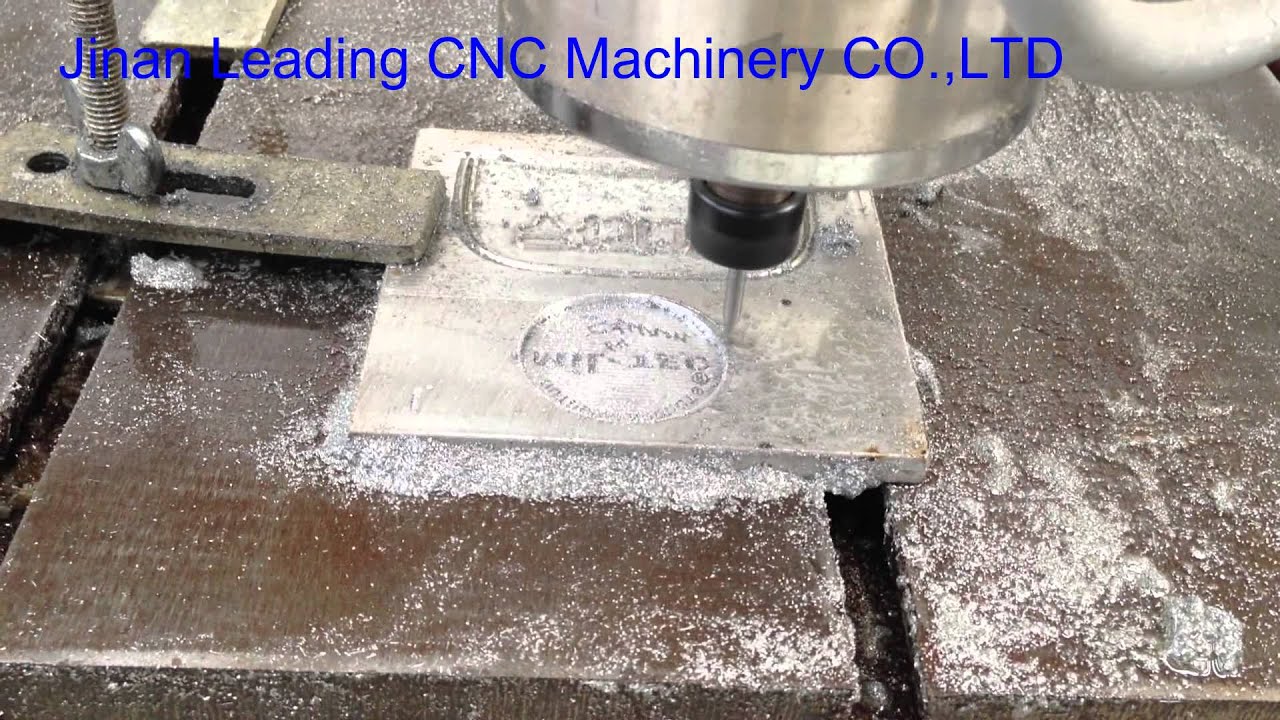 Leading-4040 CNC Router Engraving Metal Letter - YouTube