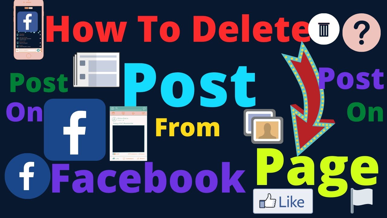 How to delete post from FB page 2021 - YouTube