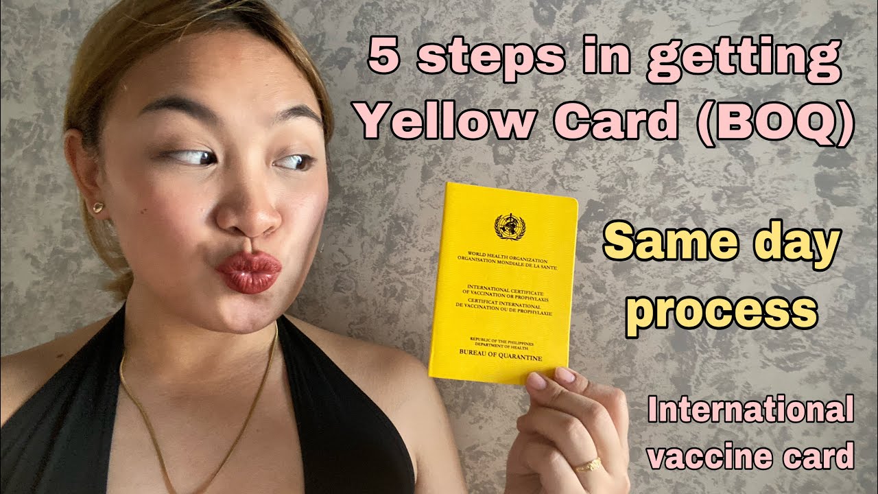 5 Steps in Getting Yellow Card (BOQ) (internationalvaccinecard ...