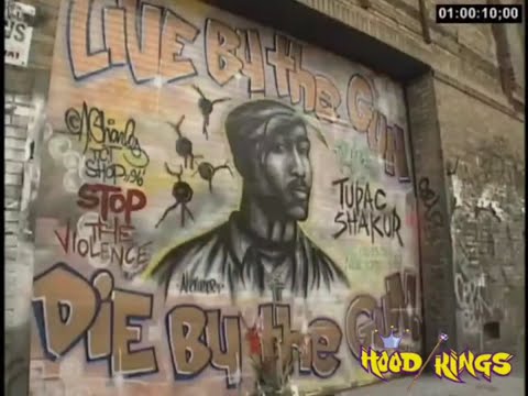 Tupac RIP Mural (September 1996) Notorious B.I.G Mural (March 1997 ...
