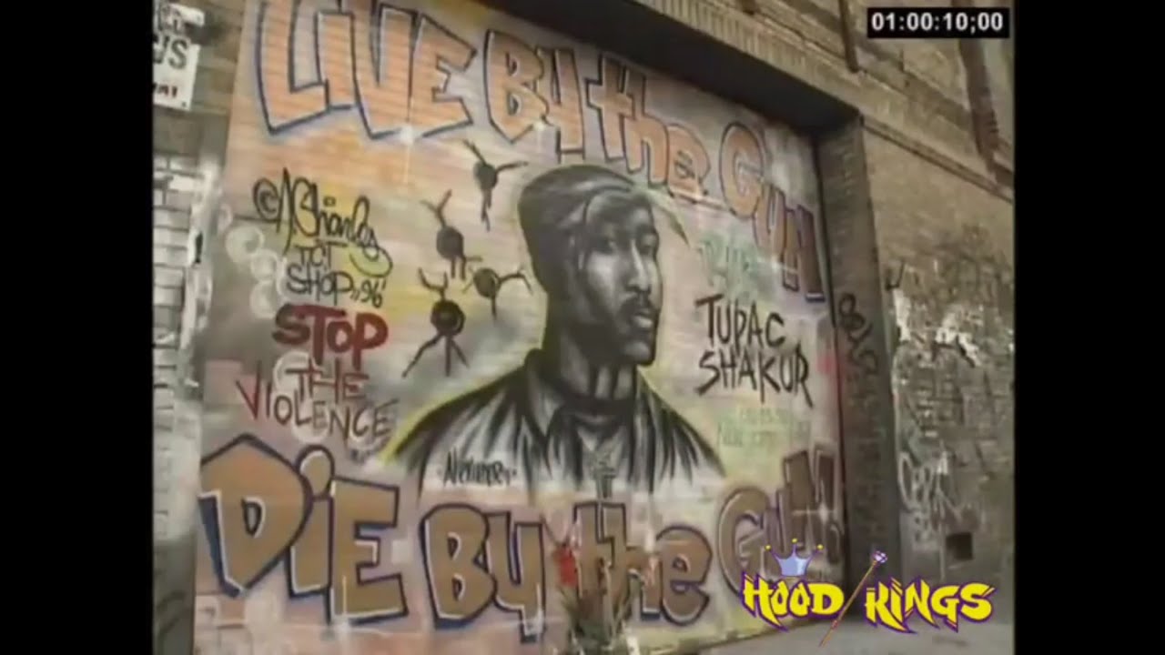 Tupac RIP Mural (September 1996) Notorious B.I.G Mural (March 1997 ...