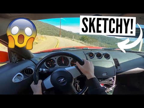 Nissan 350z POV Canyon RIP! *SKETCHY*