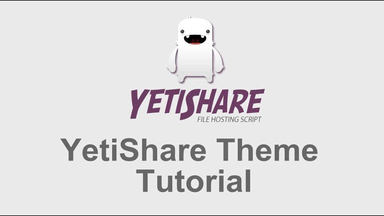 YetiShare Theme Tutorial - YouTube