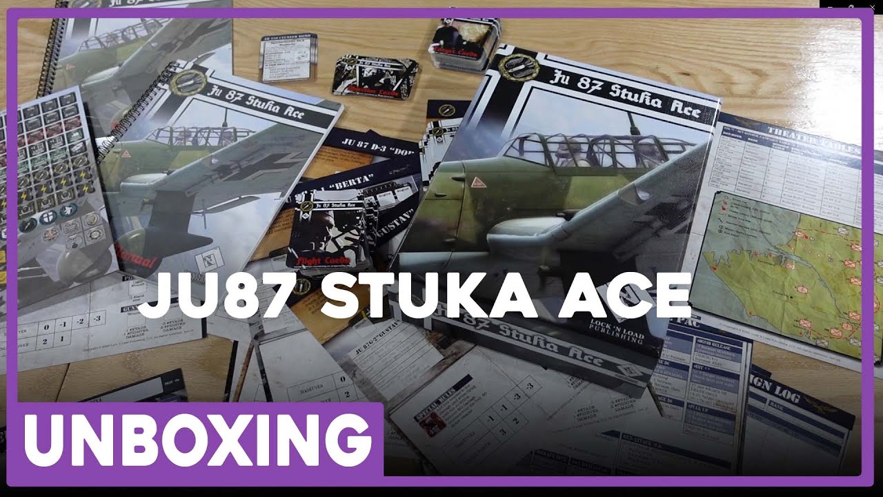 Unboxing | Ju 87 Stuka Ace | LNL Publishing | The Players' Aid - YouTube