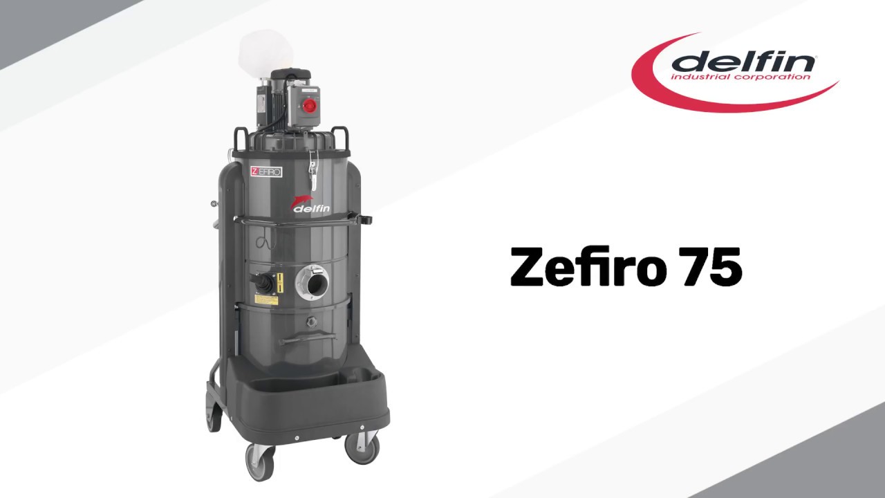 Industrial Vacuum Cleaner | Zefiro 75 | Delfin Industrial - YouTube