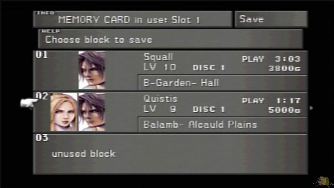 FF8 [Part 1] (The start an a save that has been waiting){PS1} - YouTube
