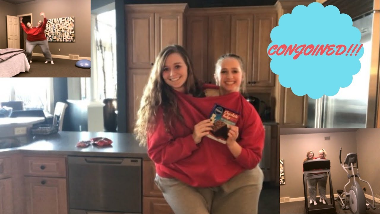 CONJOINED for the day!!! - YouTube