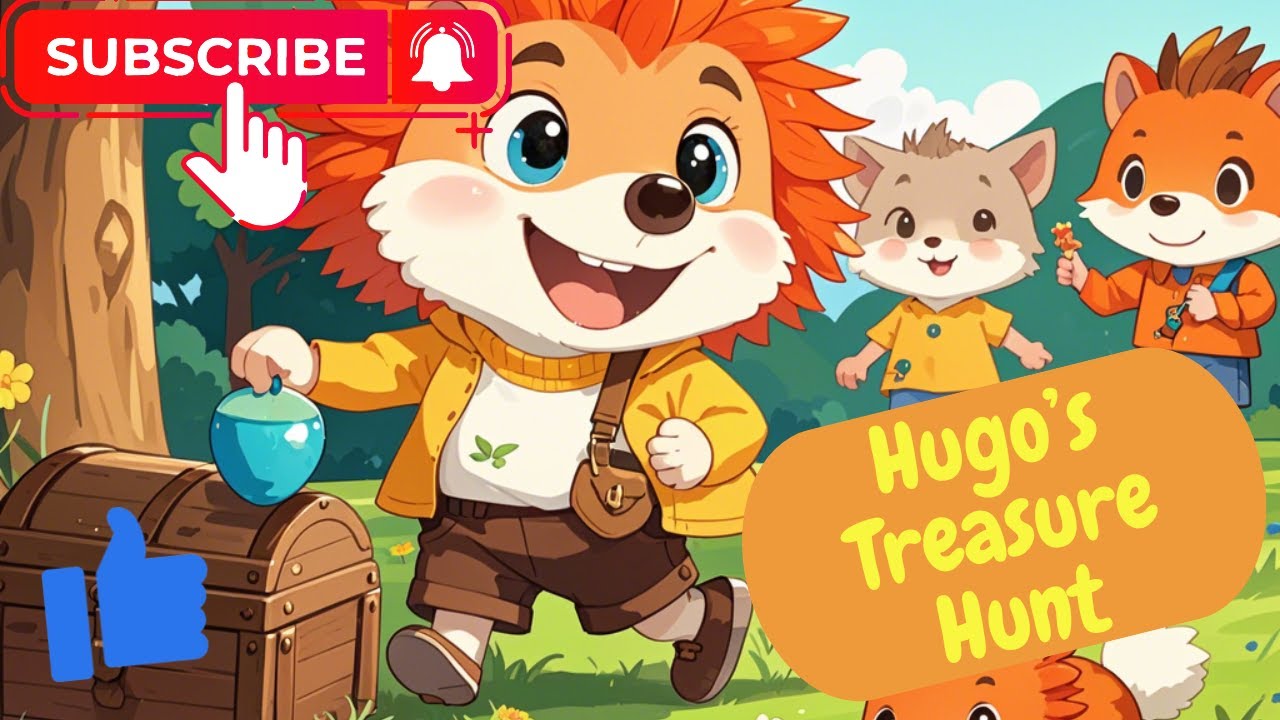 FARM ANIMALS STORY #Hugo’s Treasure Hunt # English Stories for Children ...