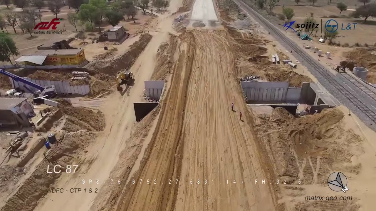 Drone Video - Western Dedicated Freight Corridor DFC - YouTube