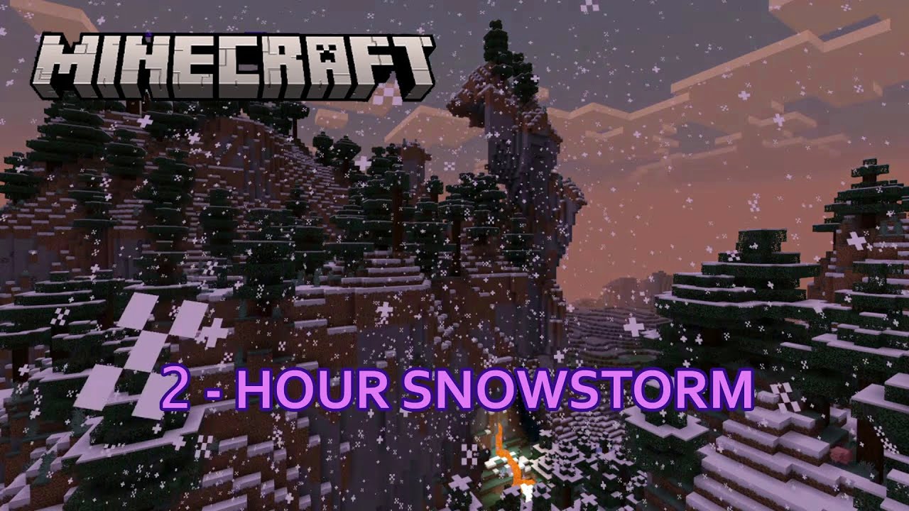 Minecraft Longest Darkest Winter Night Snowstorm Noise Snowfall No ...