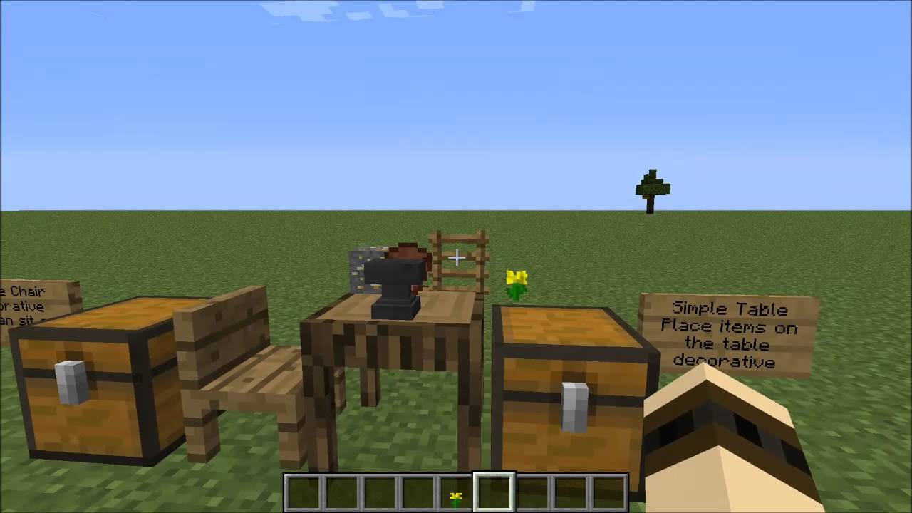 The Table Set Mod for Minecraft 1.4.7 | Sorenus Mods 66 - YouTube