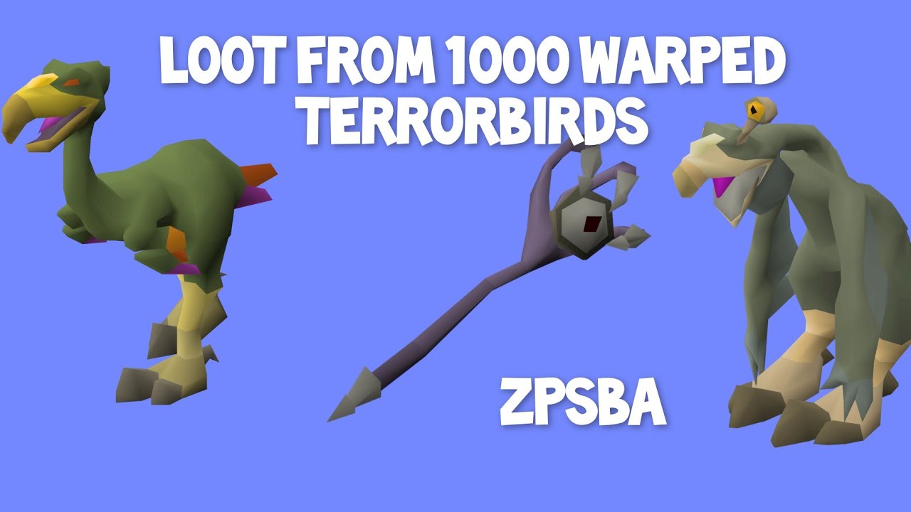 Loot From 1000 Warped Terrorbirds | Money Making 500k GP Per Hour ...
