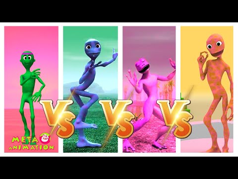 Color Dance Challenge Dame Tu Cosita vs Patila vs Chocobodi vs El Taiger | META ANIMATION