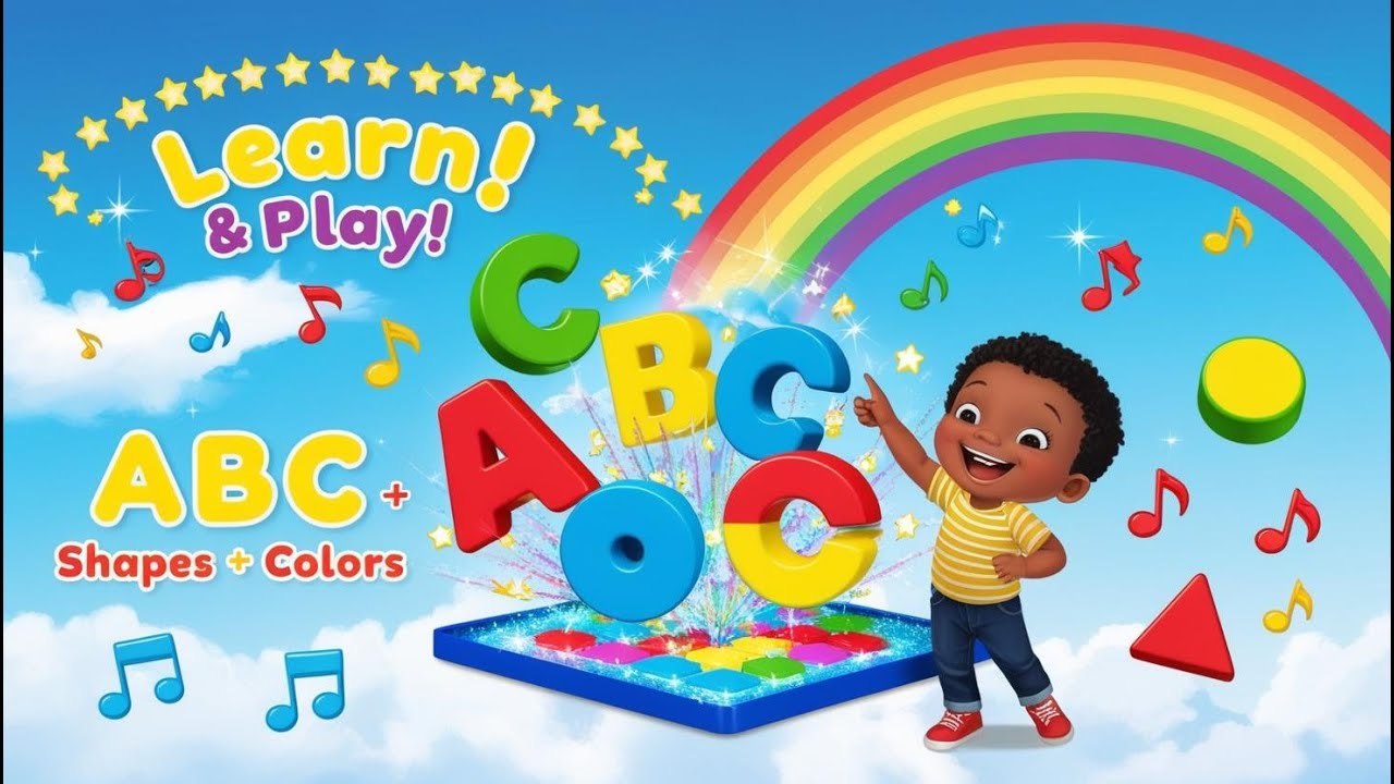 🔴🎨🔷Learn Colors, Shapes & ABCs with Magical Puzzle Songs! | #KidsfunTV ...