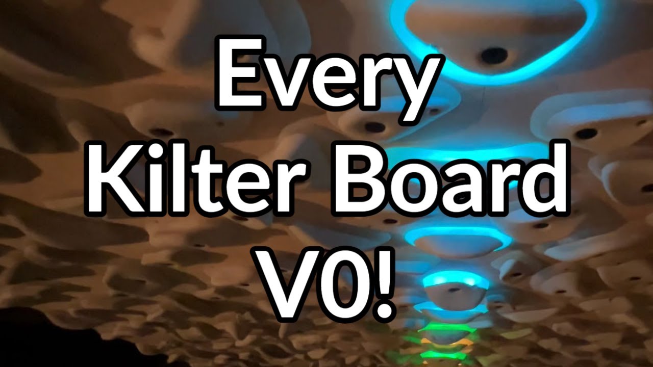 Every Established Kilter Board V0 *** (Home Wall Layout 7x10) - YouTube
