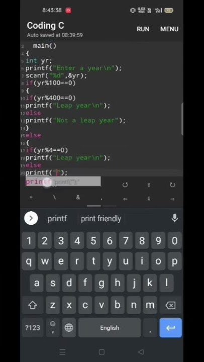 leap year program in c।#shorts #shortvideo #programming - YouTube