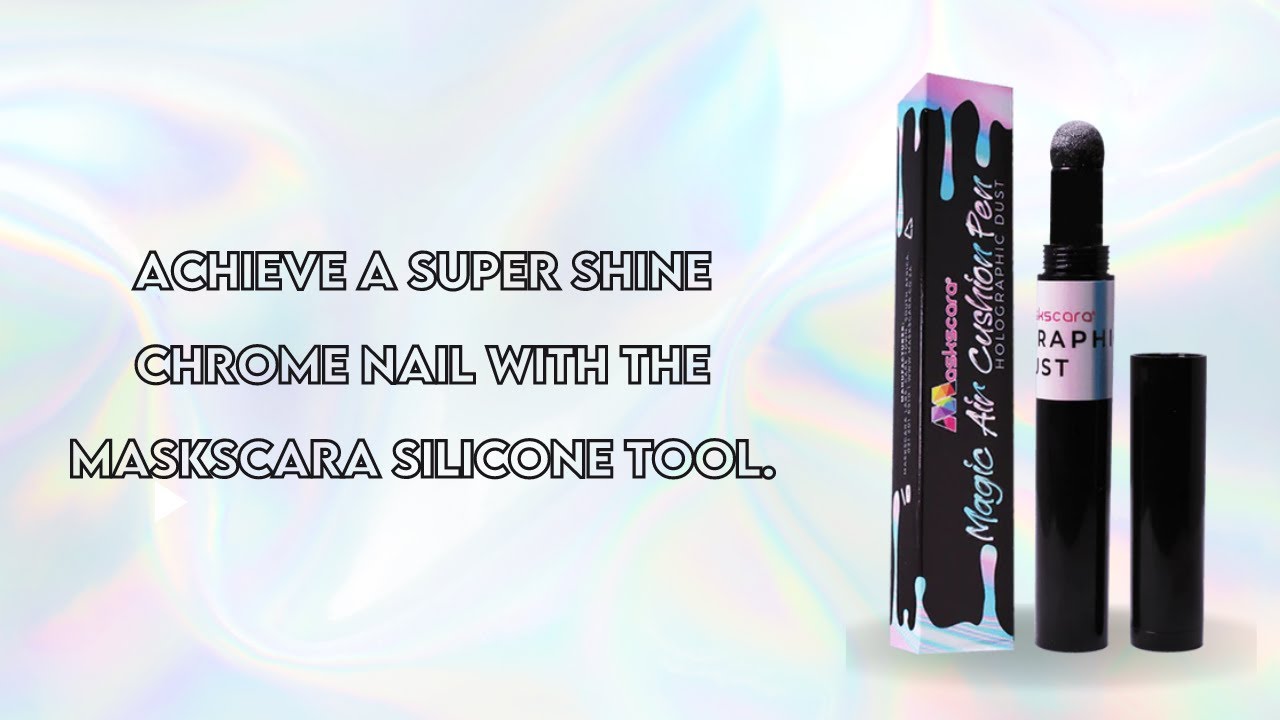 Achieve a super shine chrome nail with the Maskscara Silicone tool ...