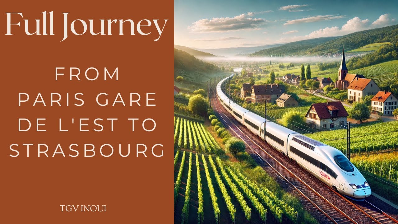 Full Journey on the train from Paris Gare de l'Est to Strasbourg - YouTube