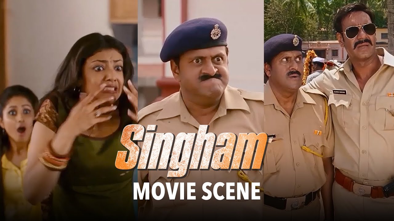 అజయ్ దేవగన్ గూండాలకు పాఠం నేర్పడం | Singham | Movie Scene in Telugu ...