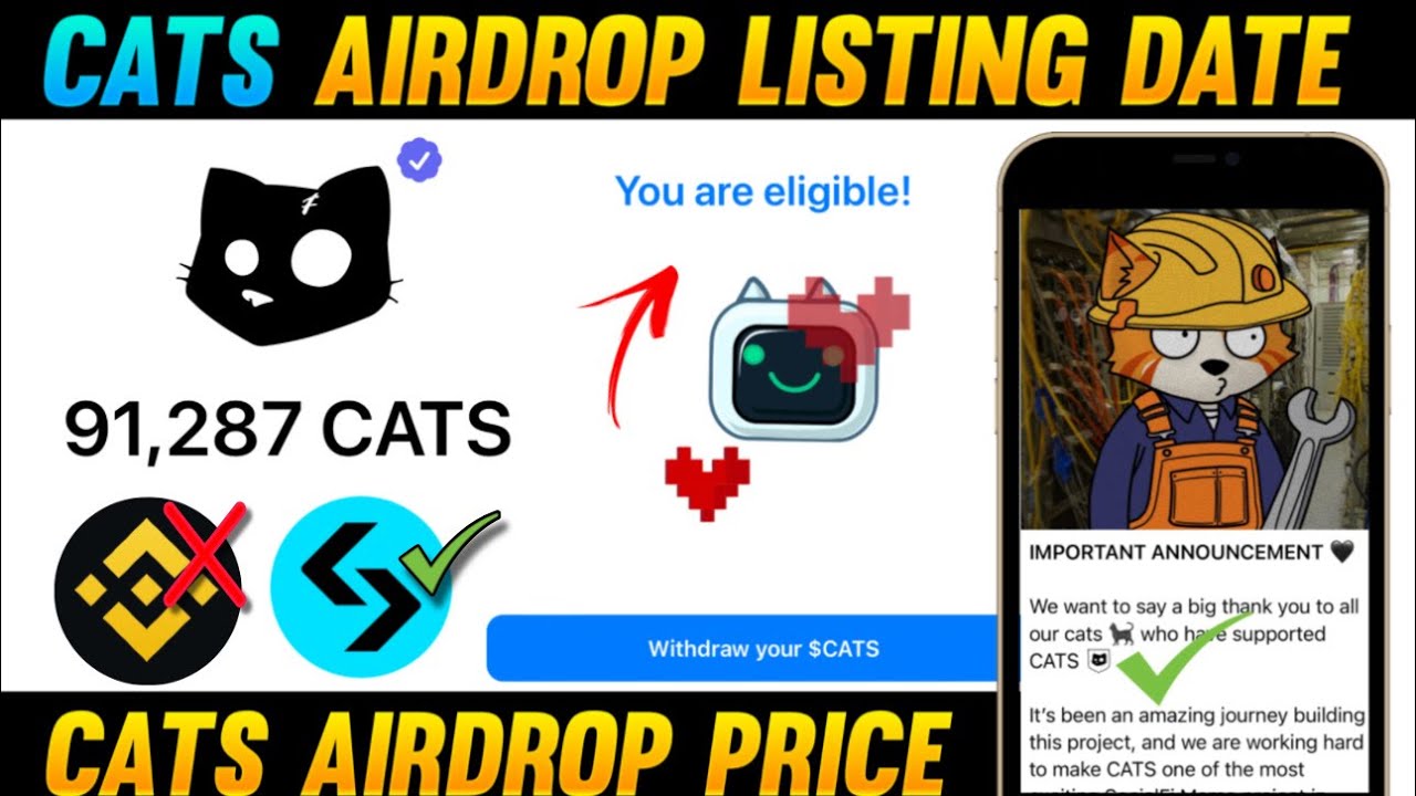 Cats Airdrop Listing Date Confirmed? | Cats Airdrop Price Prediction ...