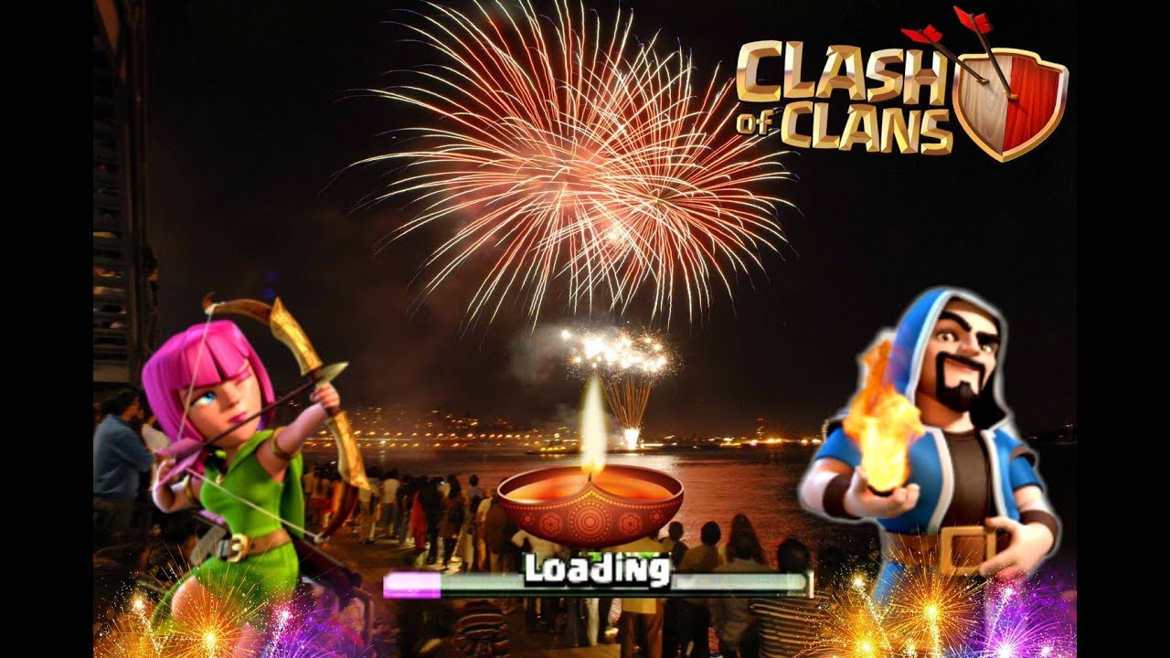 New loading screen for clash of clan (DIWALI) - YouTube