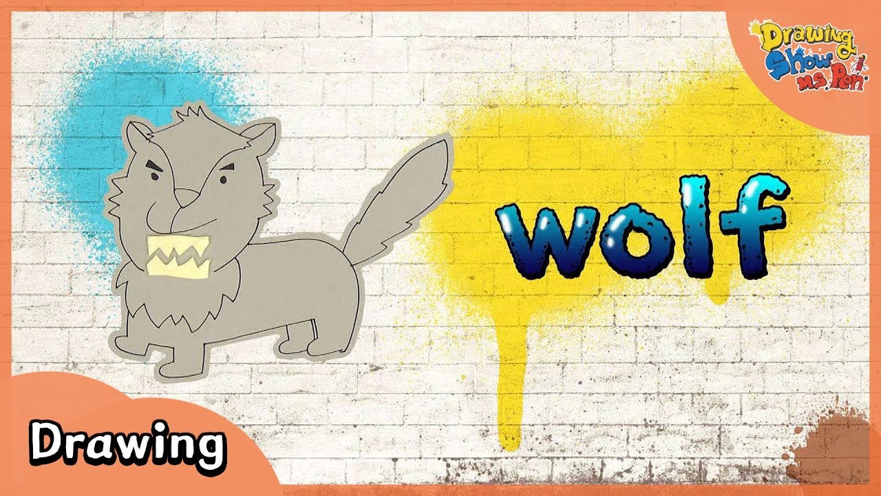 [Drawing] 치즈로 늑대를 그려보자 I cheese wolf I 그림그리기 I Drawing Show ms pen2 I ...