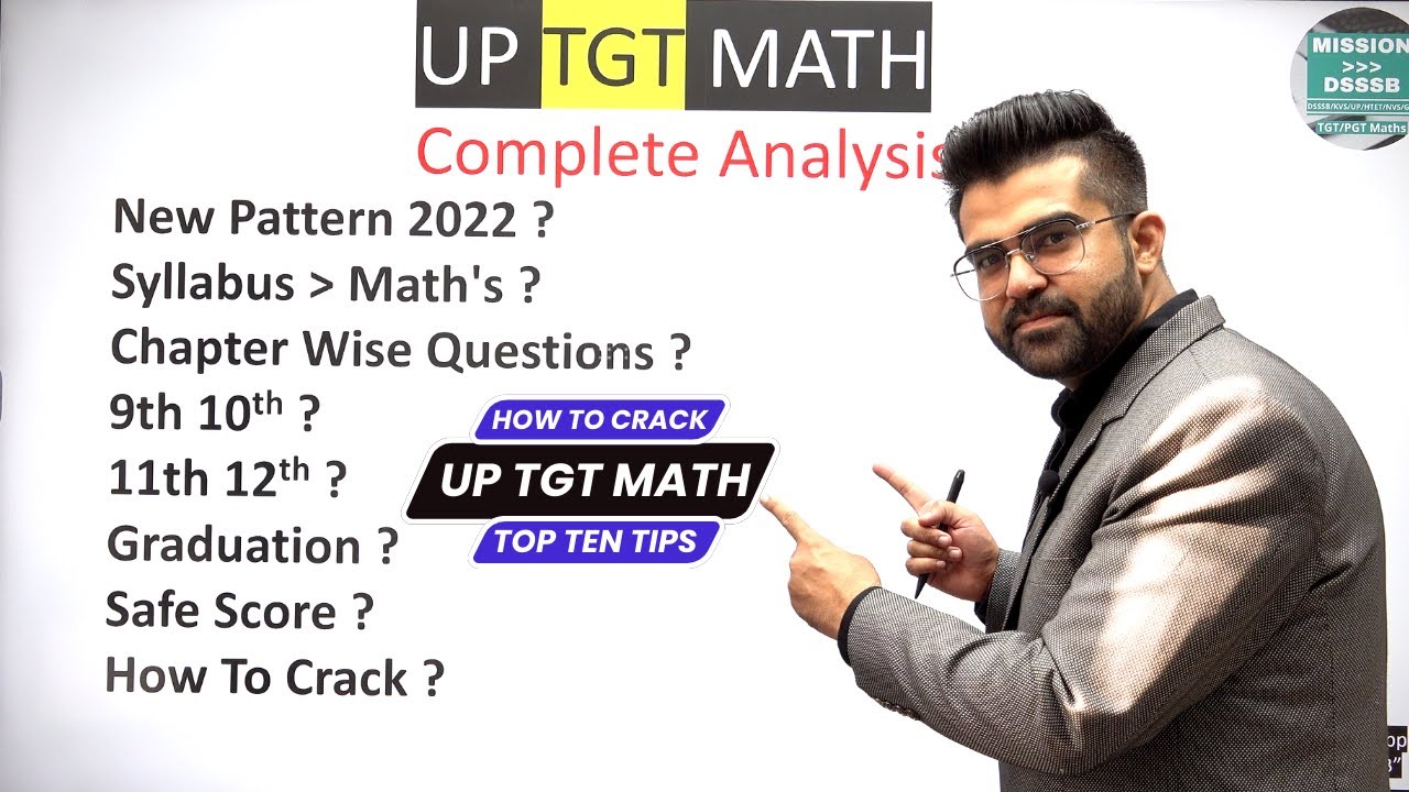 UP TGT Maths 2023 Complete Analysis | Safe Scores? | Syllabus | Chapter ...