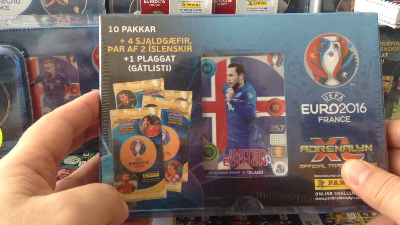 Panini AXL Euro 2016 **ICELANDIC Gift box #6** New LE card - YouTube