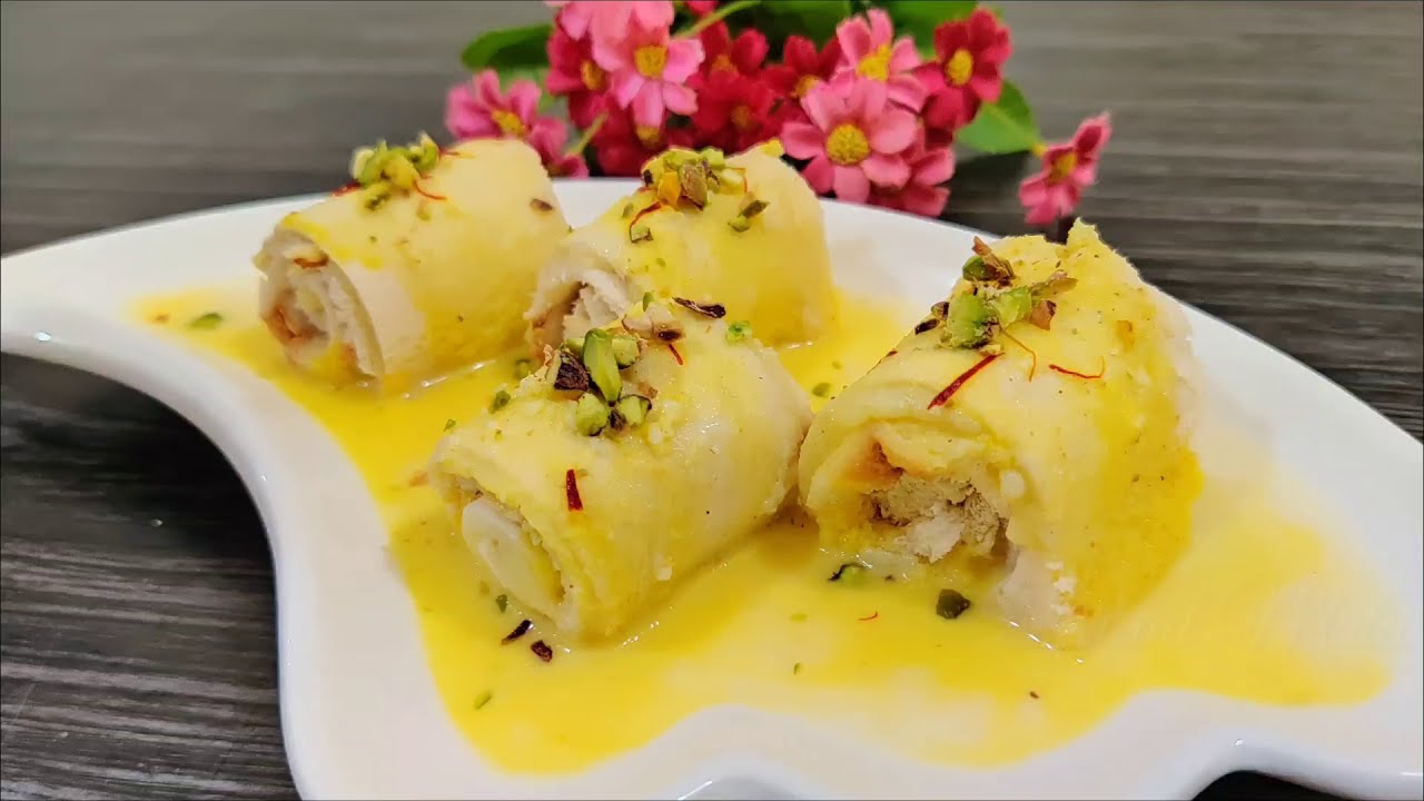 bread malai roll recipe | ब्रेड मलाई रोल रेसिपी | malai bread roll ...