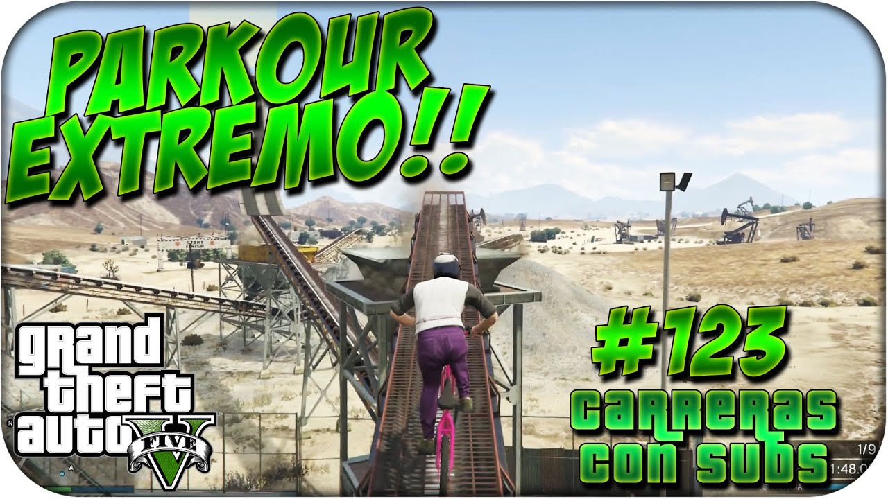 Parkour Imposible Gta V Online Carreras Con Suscriptores 123