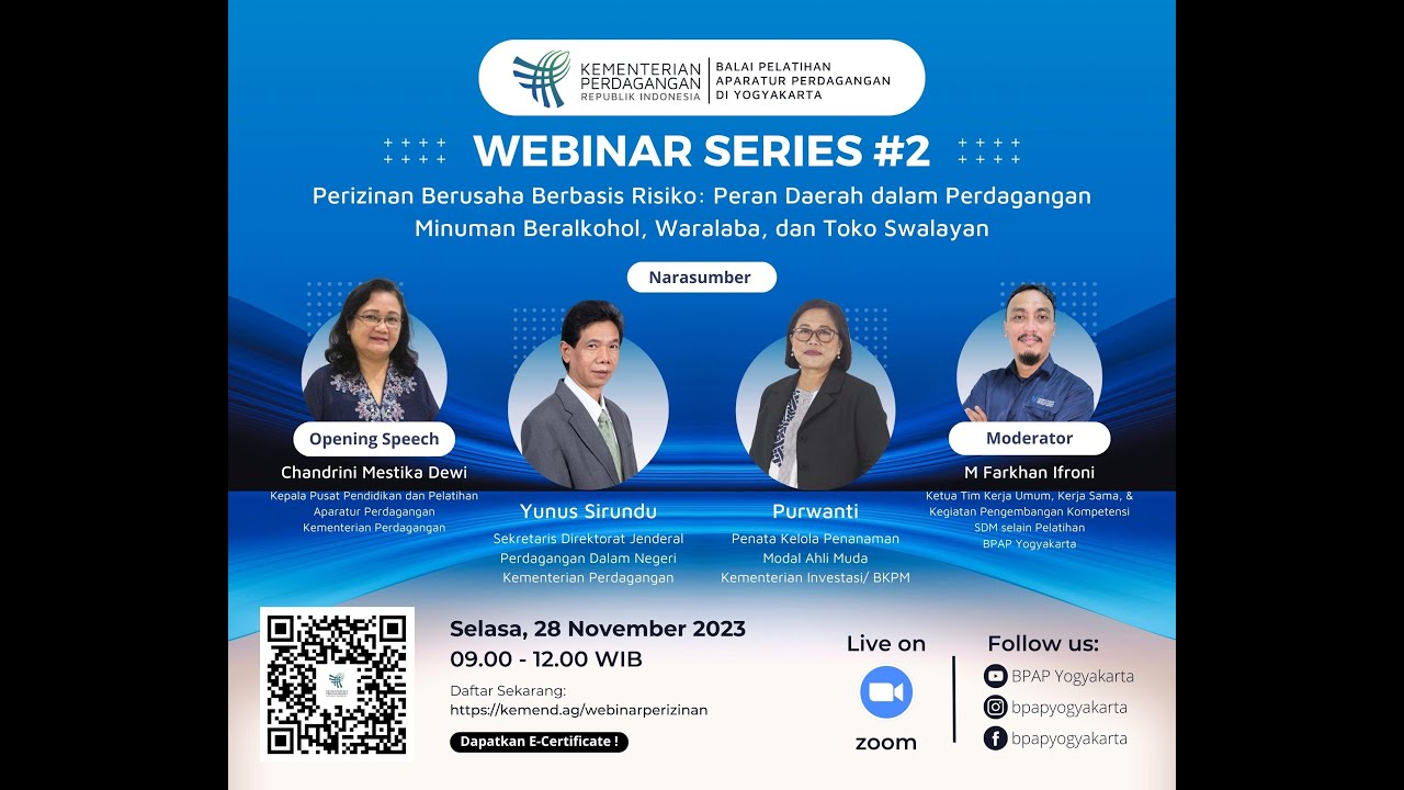 Webinar Series #2: PERIZINAN BERUSAHA BERBASIS RESIKO - YouTube