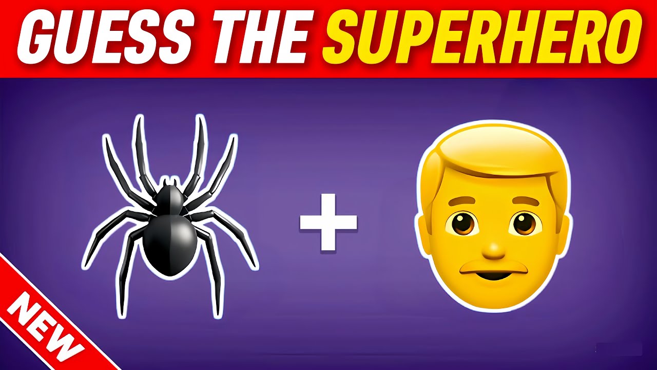 Guess the Superhero by Emoji | Superhero Quiz 🦸🏻 - YouTube