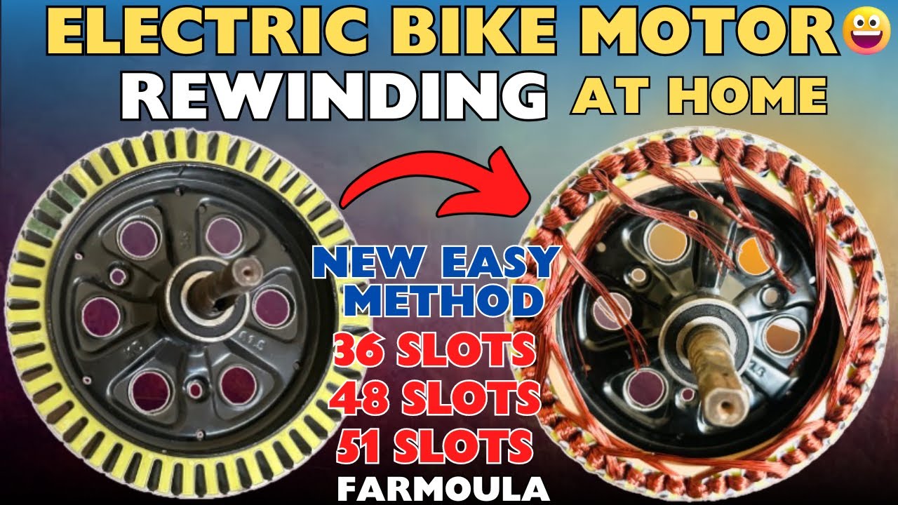 Electric bike motor rewinding | Hub motor rewinding turns pettren ...