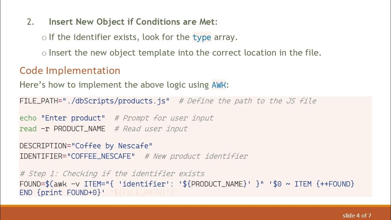 How to Use AWK to Match Patterns and Insert Content in JavaScript Files - YouTube