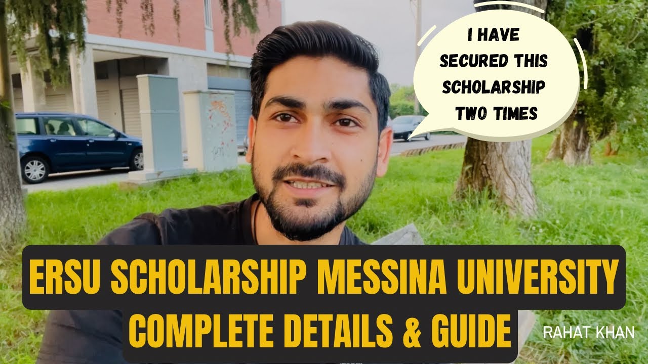 ERSU Scholarship Messina University Italy | Complete Video | Benefits ...
