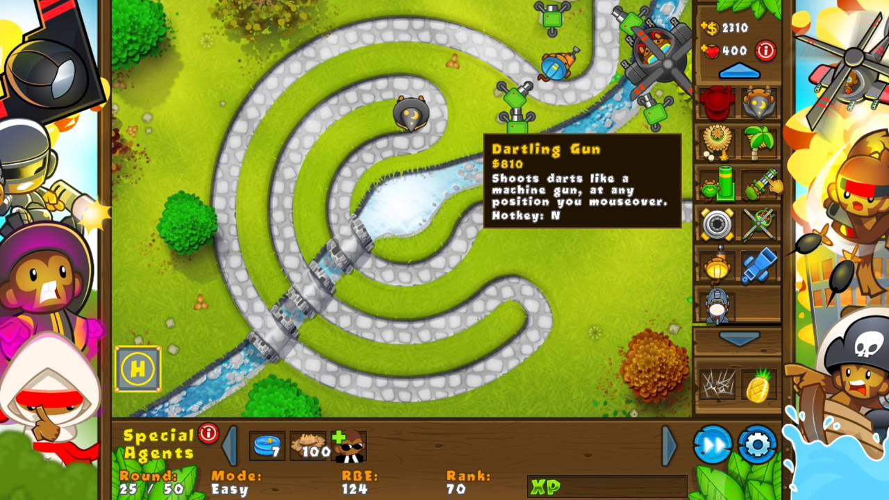 BTD 5 Park Path Easy mode!! - YouTube