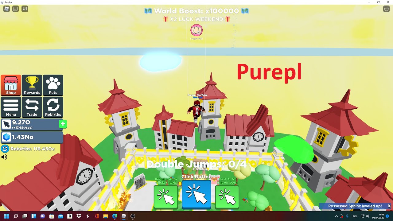 Clicker Simulator! - New Egypt Island - Update - Roblox - Purepl - YouTube