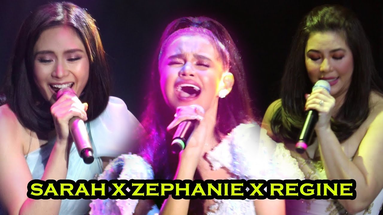Regine Velasquez and Sarah Geronimo Puring-puri si Zephanie sa kanyang ...