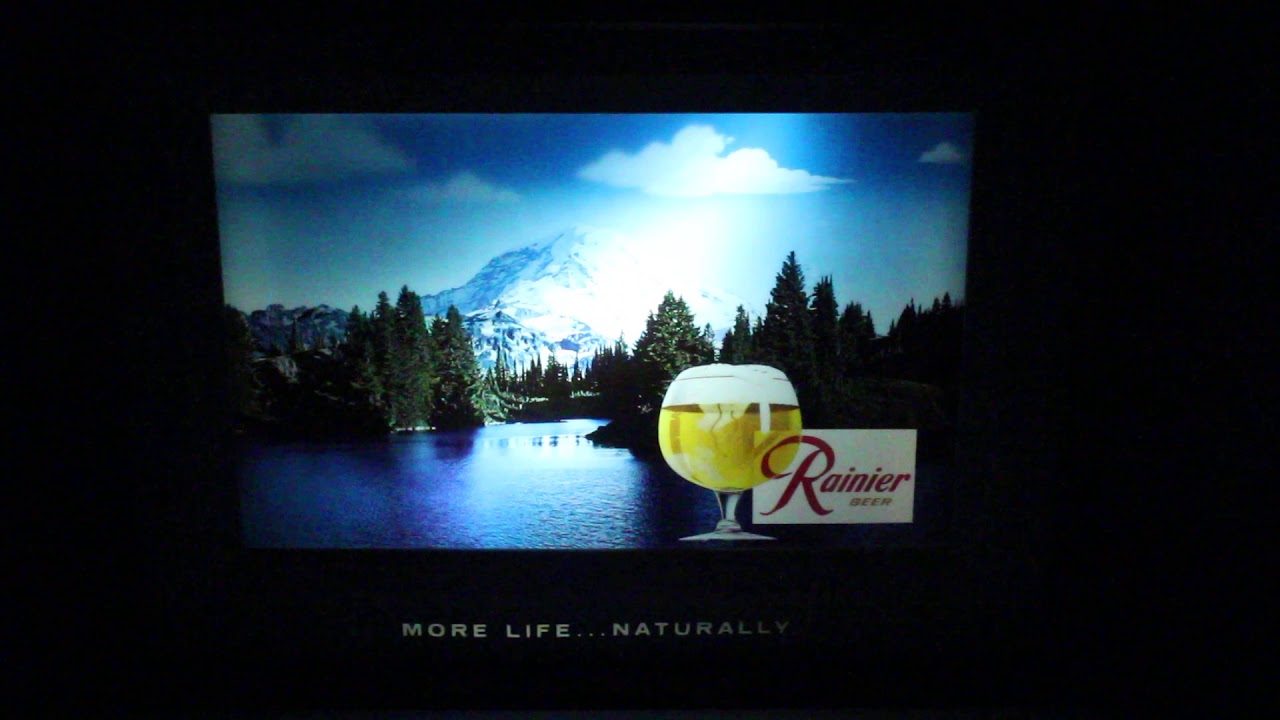Rainier Beer Motion Sign - YouTube